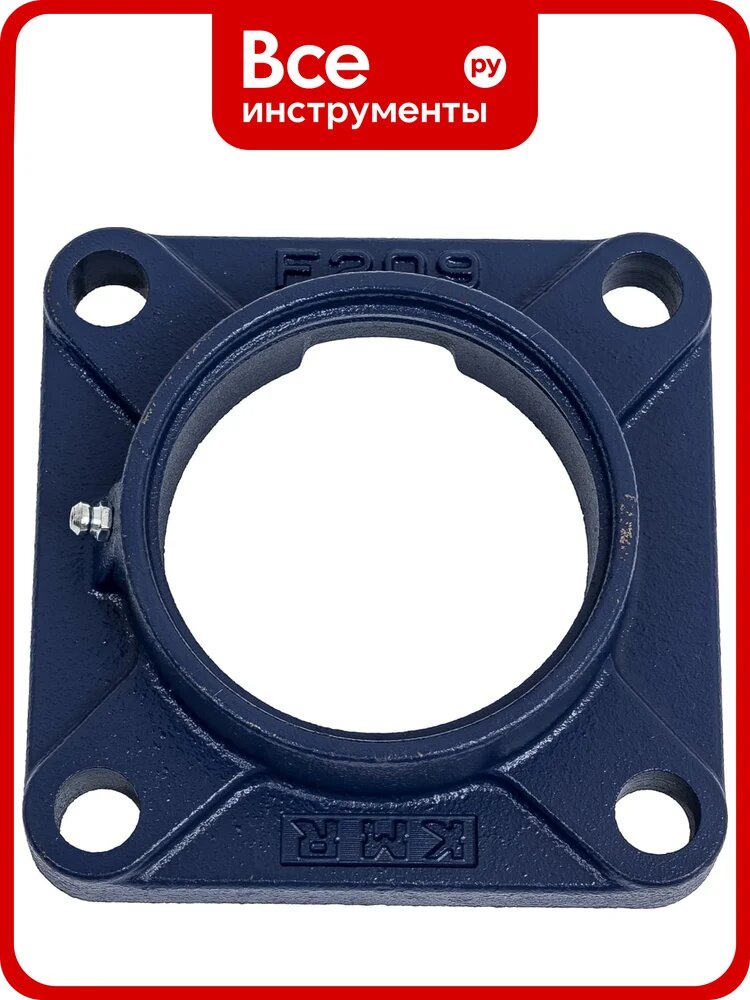 Корпус KMR F 209 00-00002425, опор с высокими, чугунный корпус с квадратным фланцем, узел подшипниковый, стопорные винты