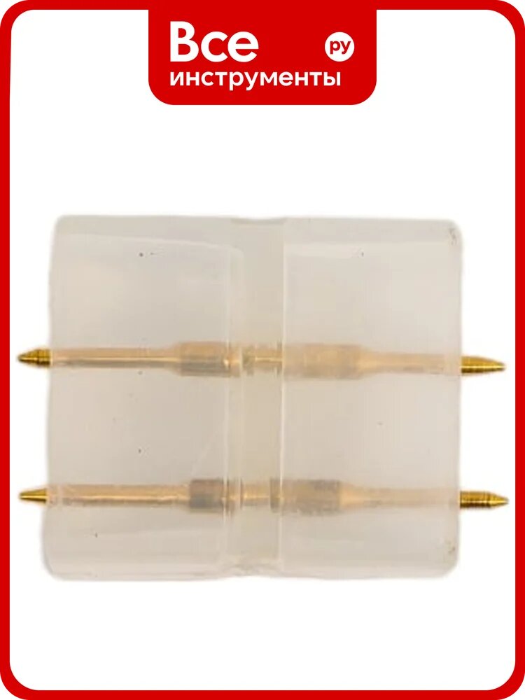 Коннектор Jazzway для PFN-01 2835, прямой белый 2‑pin, защита IP65, для светодиодных лент