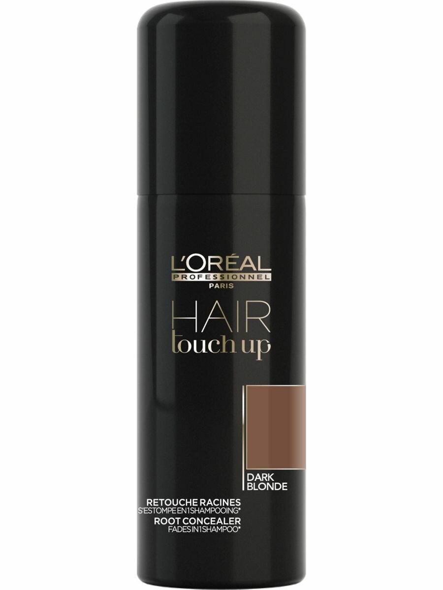 L'Oreal Professionnel Профессиональный тонирующий спрей для волос Hair Touch Up, тон темный блонд, 75 мл
