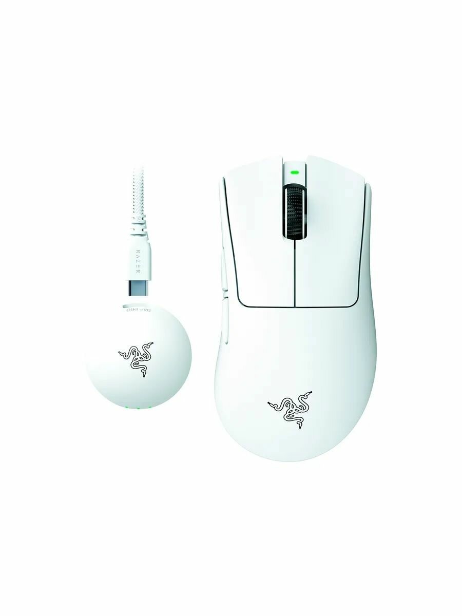 Razer DeathAdder V4 Pro White Беспроводная игровая мышь, белая