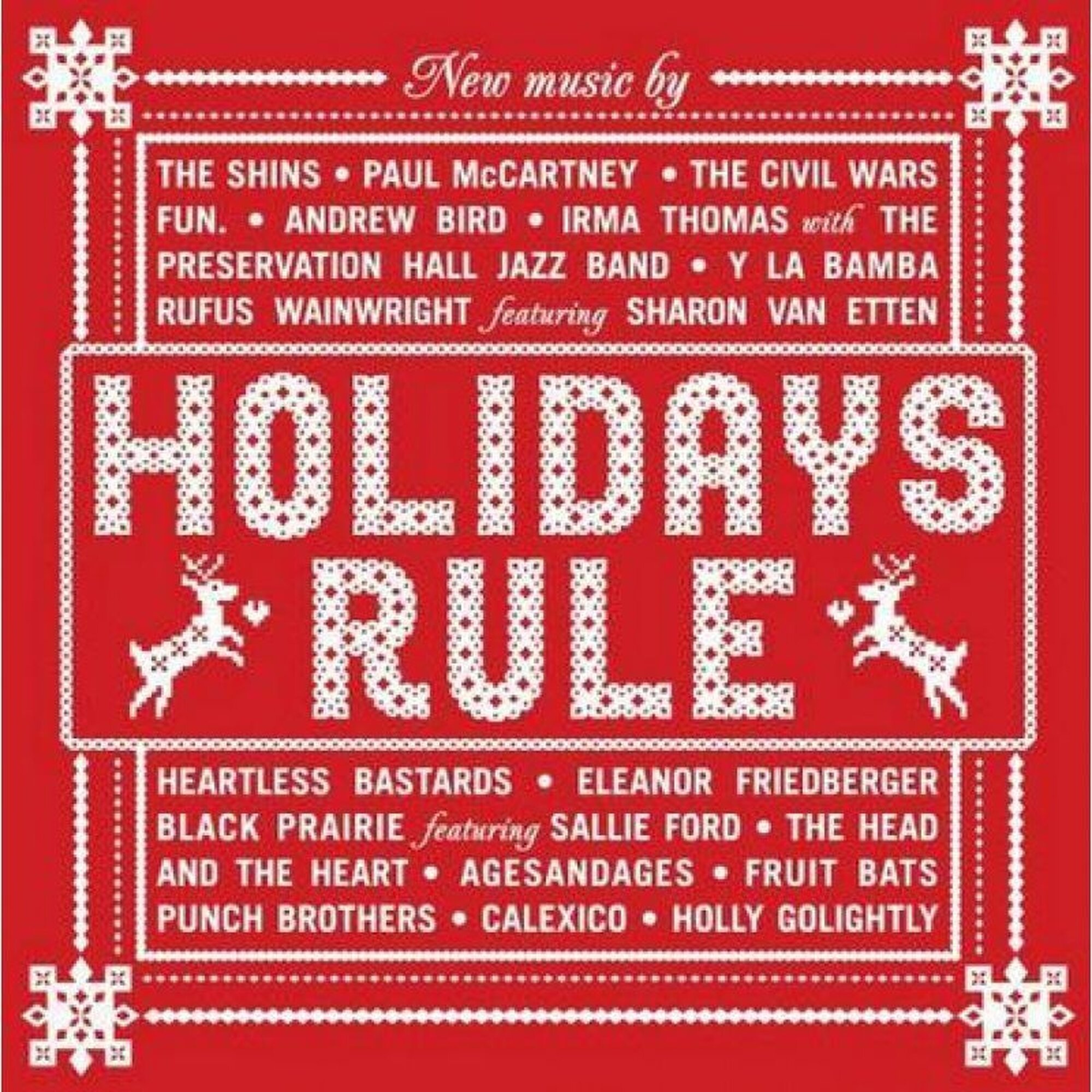 Новогодняя пластинка сборник V/A - Holidays Rule (2LP, Reissue, Red Vinyl) Виниловая пластинка