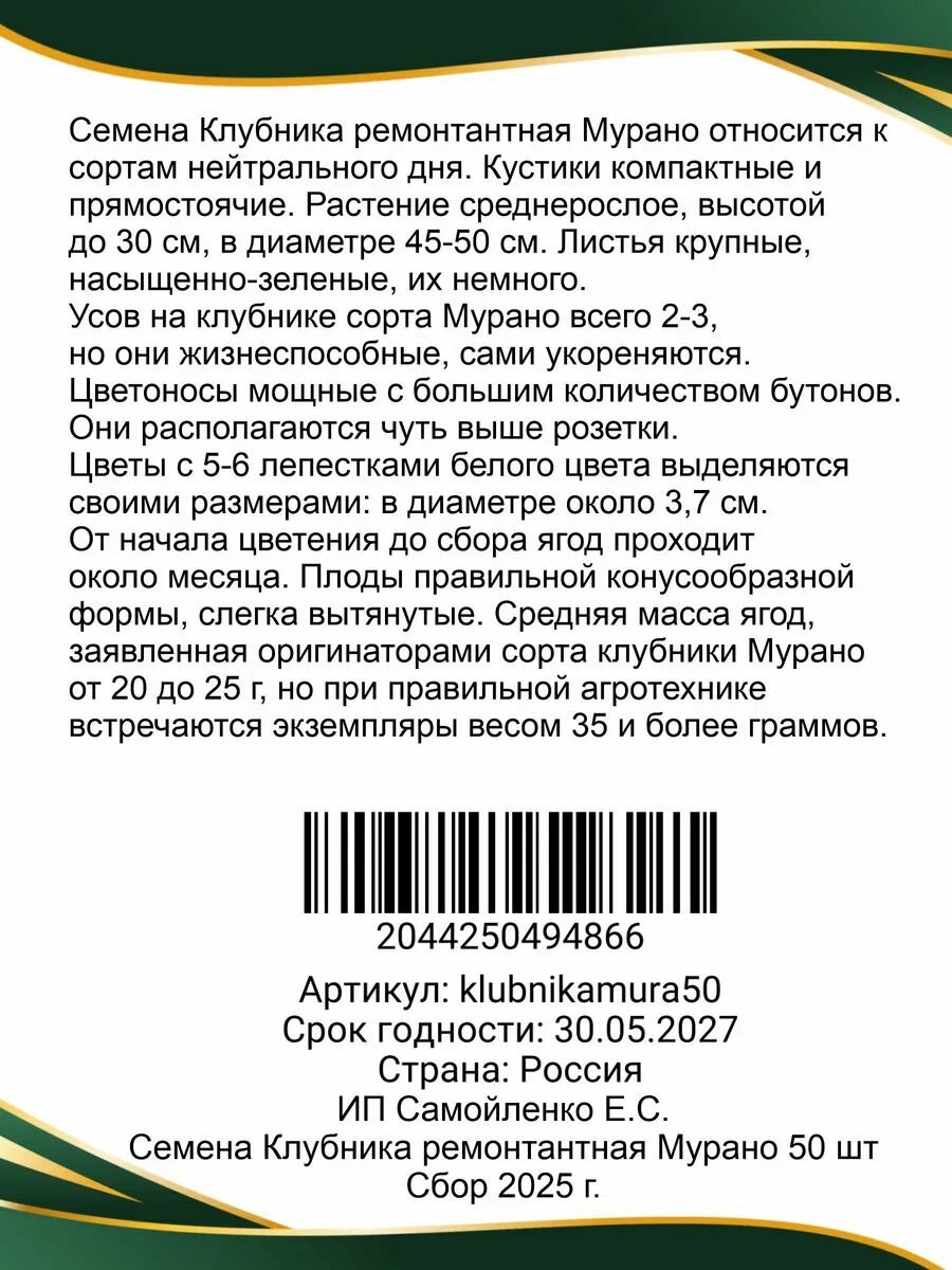 Семена для посадки — фото 1