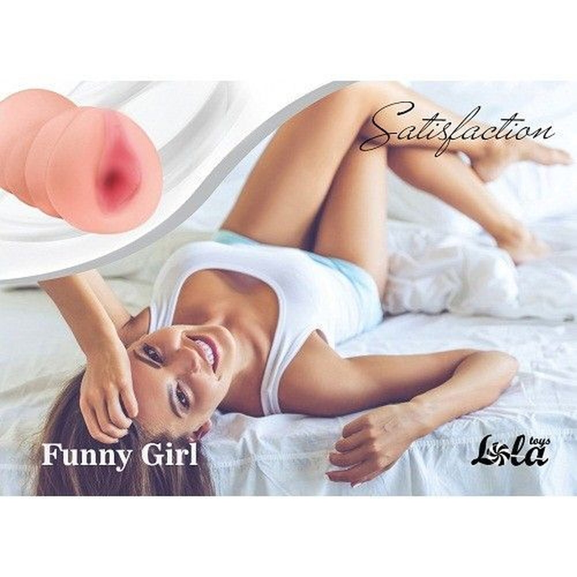 Мастурбатор Lola Games "Satisfaction Funny Girl", термопластичный эластомер, телесный