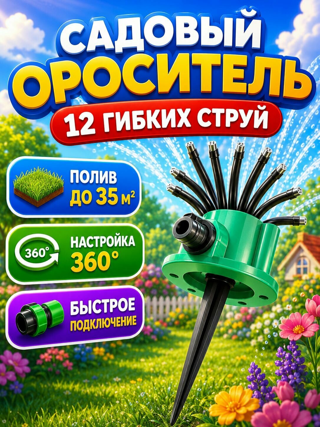 Система автоматического полива, распылитель