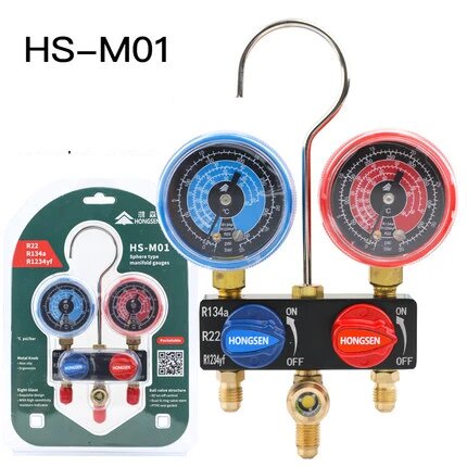 Манометр коллектора хладагента Hongsen HS-M01