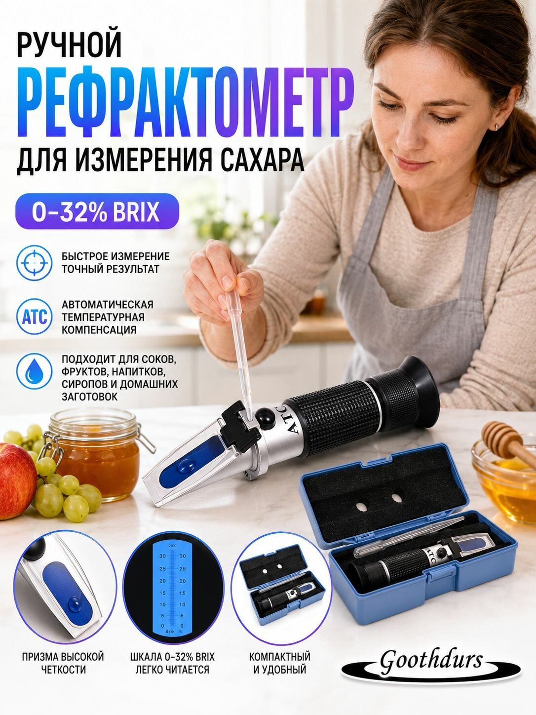 Рефрактометр для меда