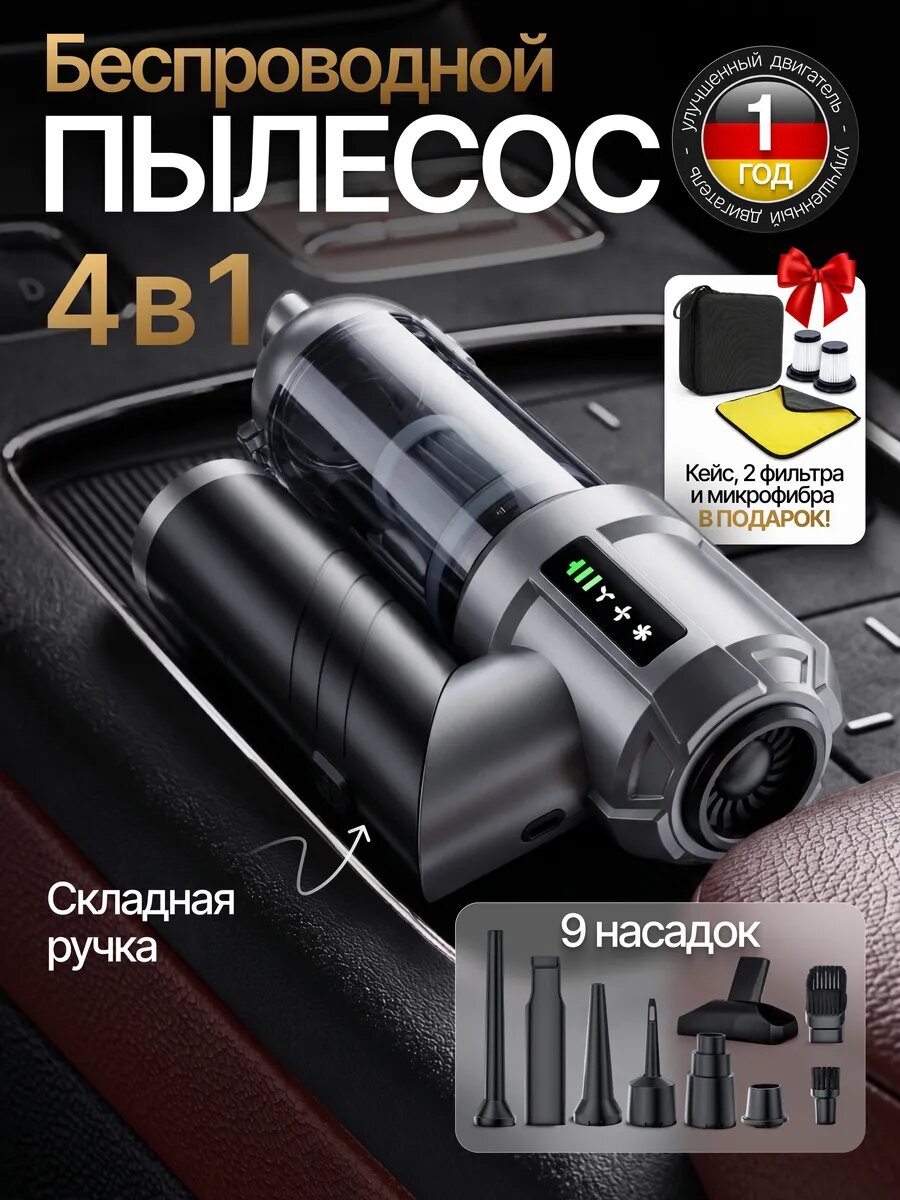 Пылесос для автомобиля беспроводной мощный