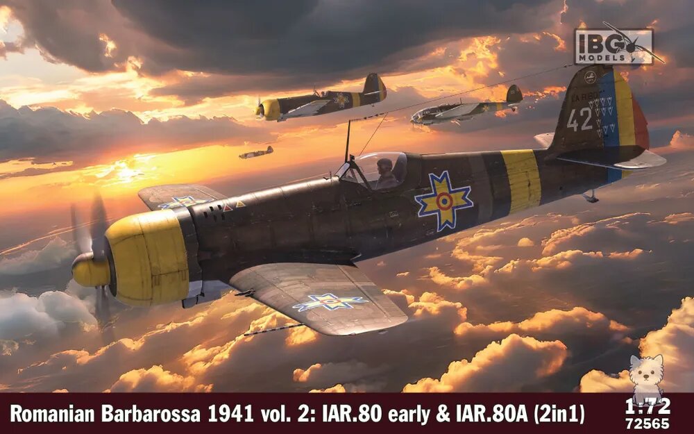 Сборная модель 1/72 Romanian Barbarossa 1941 vol.2: IAR.80 early and I.A.R. IAR.80A (IBG Models) 72565