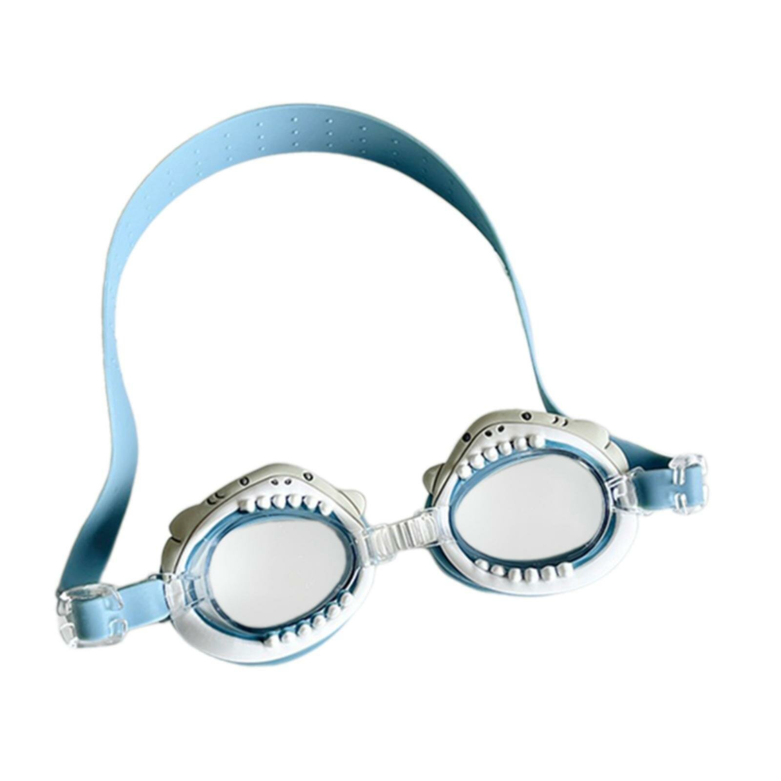 Детские плавательные очки Clear Vision Professional Cartoon Swimming Goggles светло-голубые