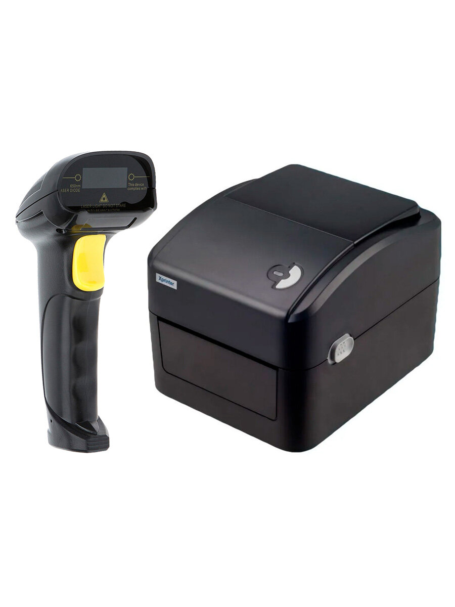 Комплект Xprinter XP-420B (USB, Wi-Fi) Черный + SUNTEK 2D WIRED BARCODE SCANNER (ST8200D)