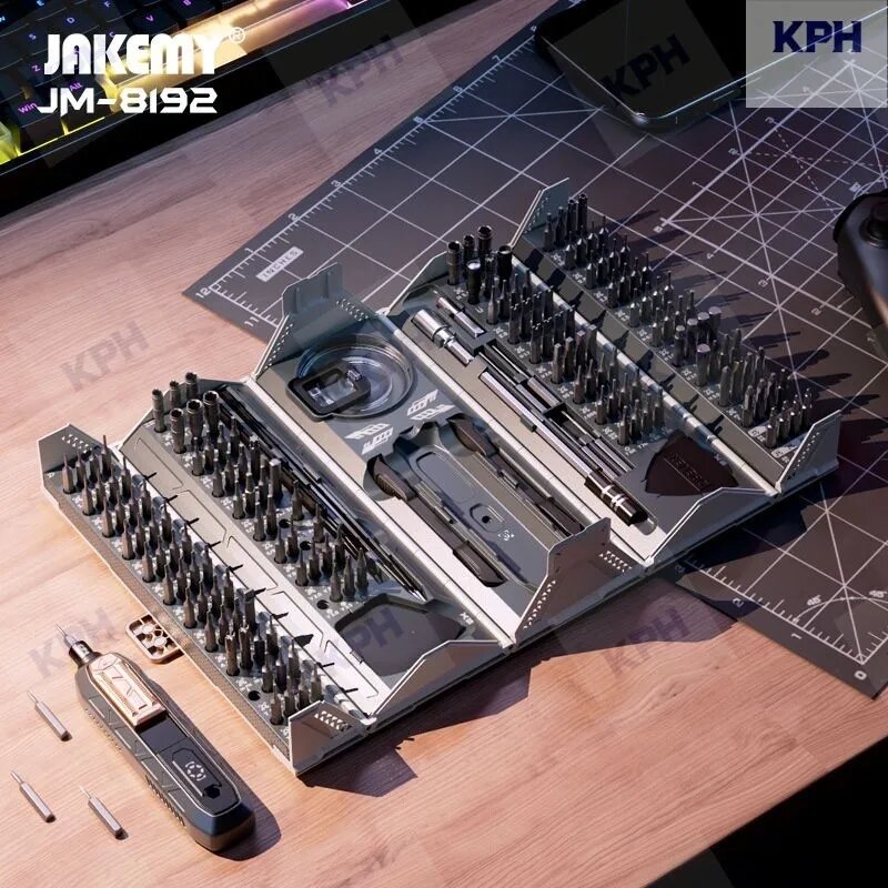 Прецизионный набор отверток JAKEMY JM-8192 Черная метка, 180 в 1, инструмент для ремонта телефонов