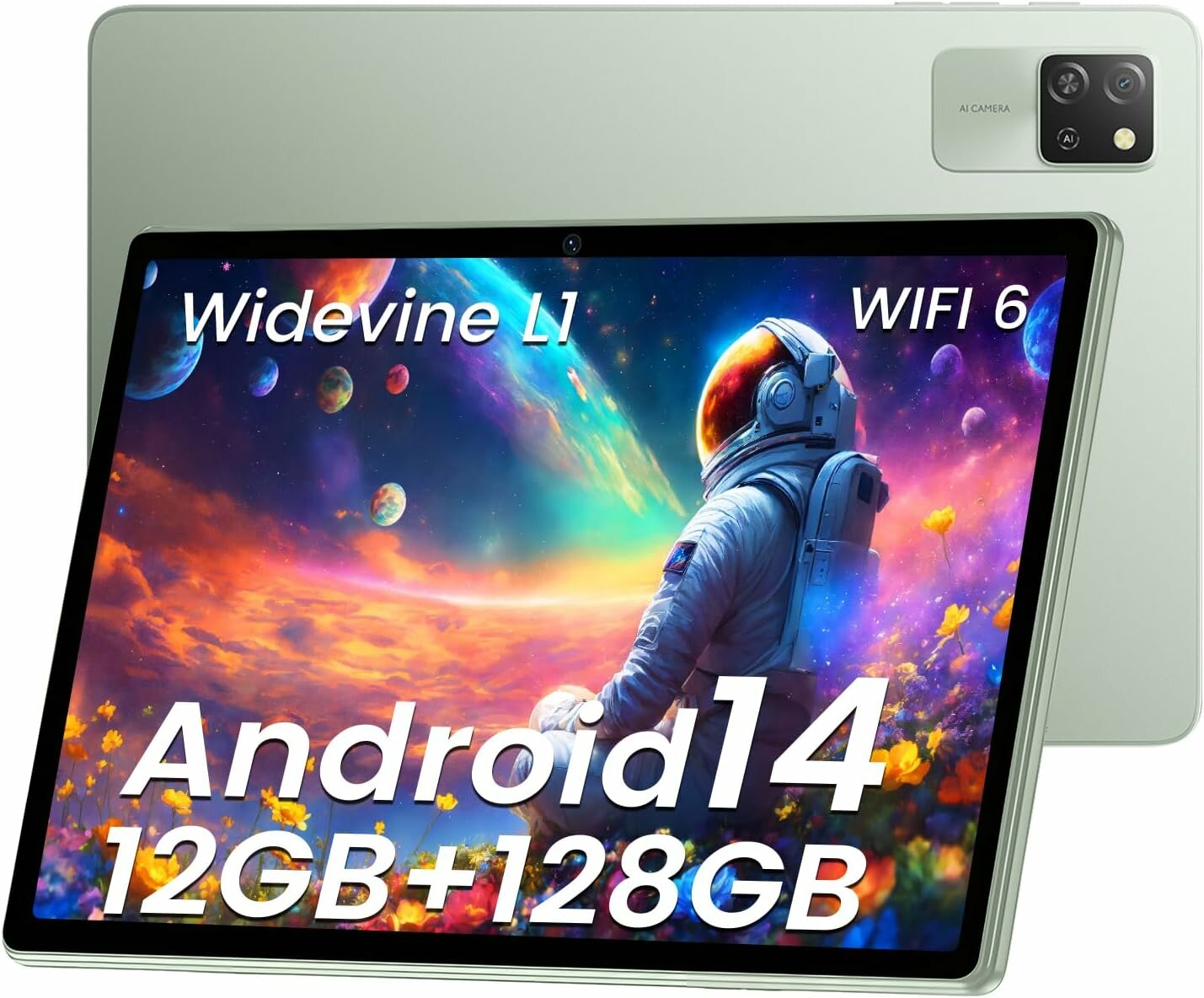 Планшет Blackview Tab 60 WiFi на Android 14, 10,1 дюйма, 12 (4+8) ГБ + 128 ГБ, 5100 мАч