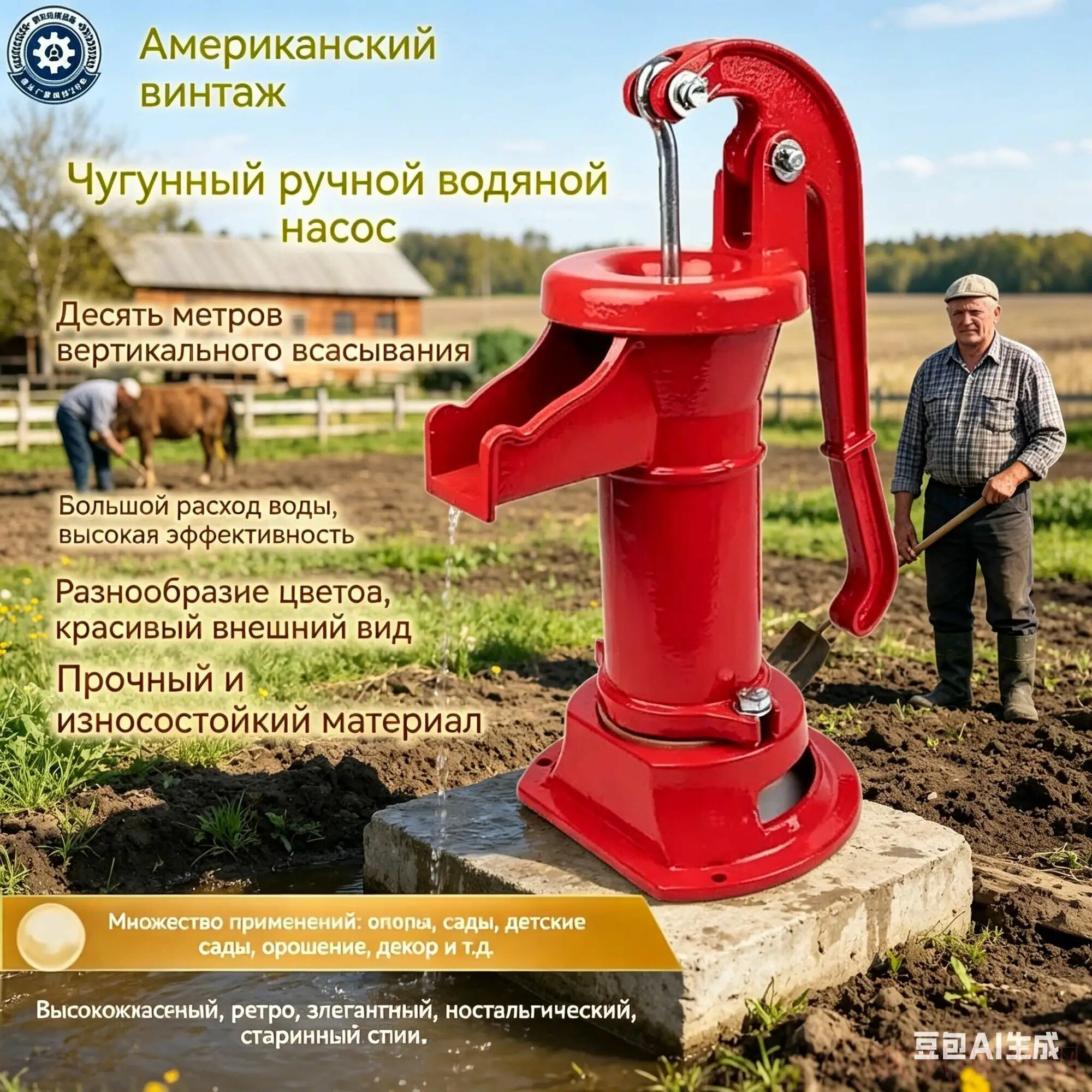 Садовый насос,1.01Вт,1м — фото 1