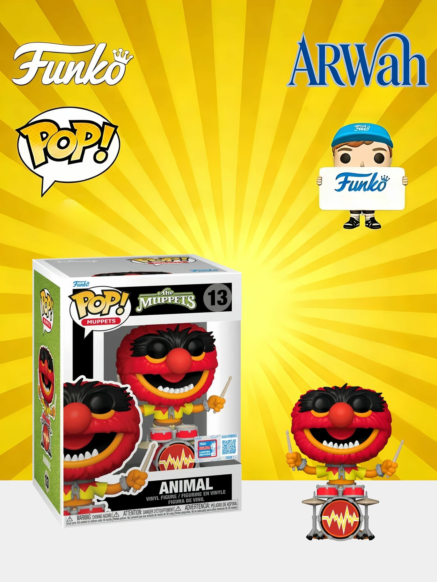 Фигурки Funko Pop! TV: Sesame Street Elmo With Rocc (1526) 78444