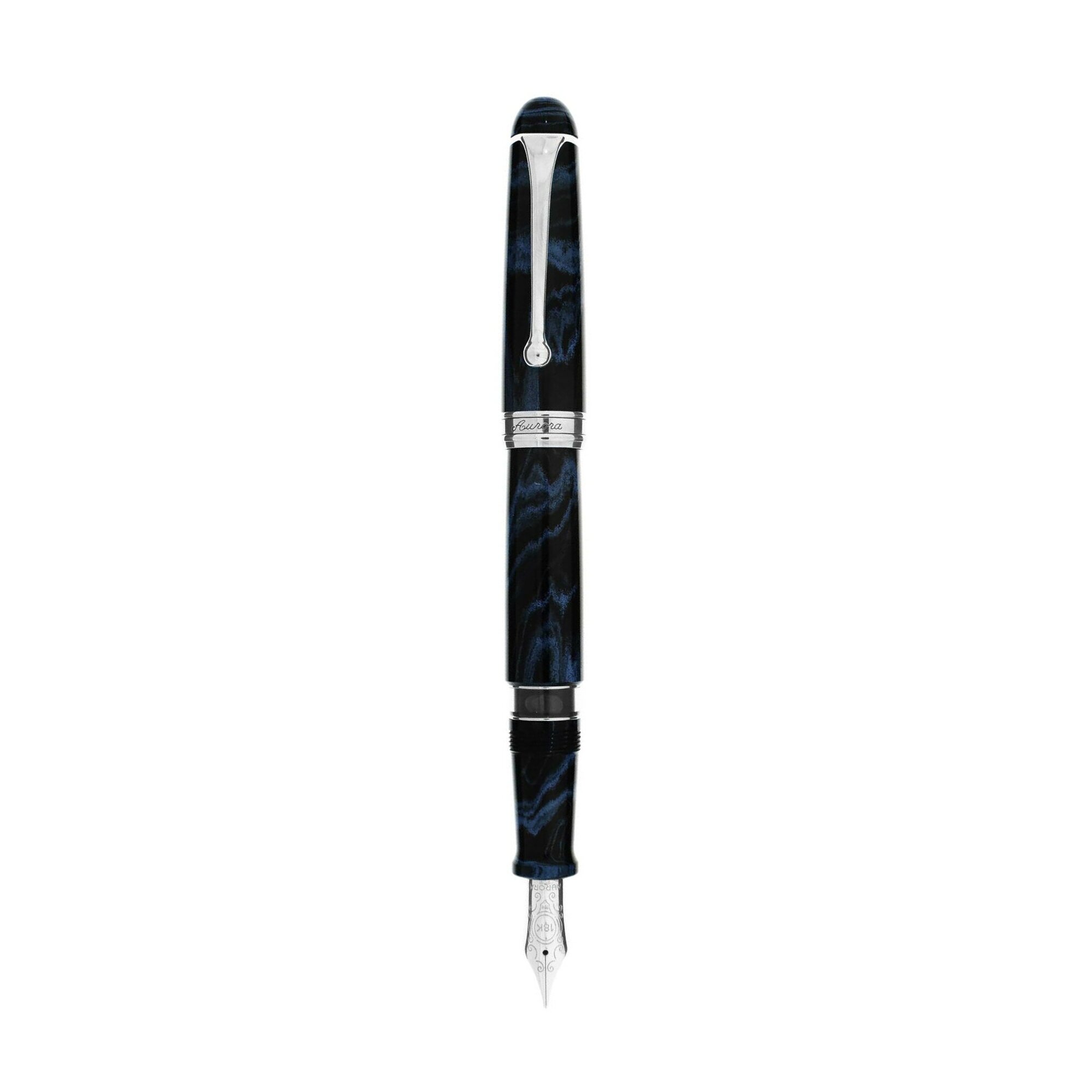 Перьевая ручка Aurora 88 Ebanite Blue CT, перо - F, в подарочной коробке 888-CEBF