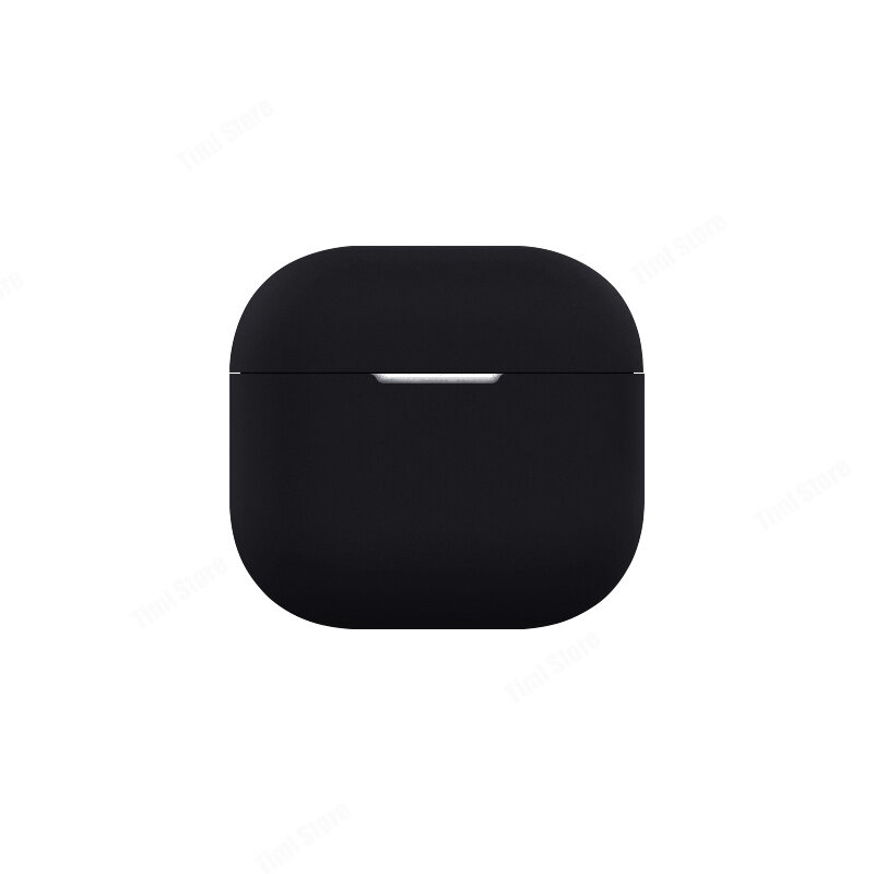 Силиконовый чехол для наушников, подходит для AirPods 4 (2024 г.), чёрный