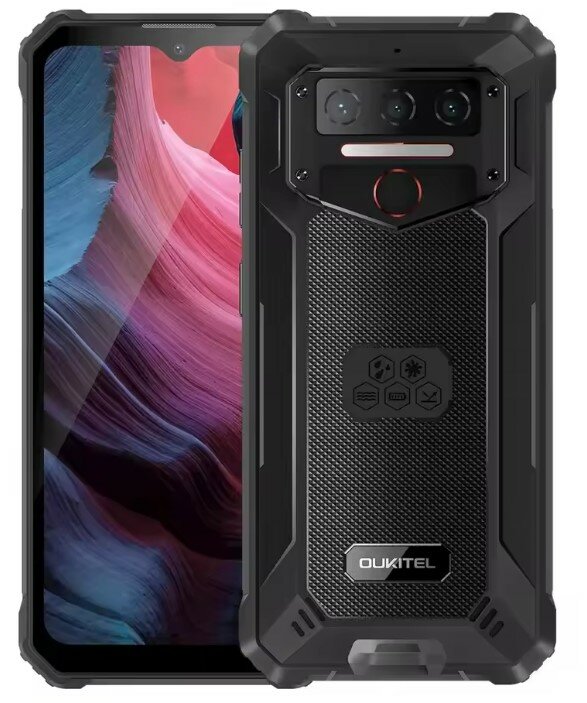 Защищенный телефон OUKITEL WP23S, 10600 мАч, 4 ГБ ОЗУ, 64 ГБ ПЗУ, 6,52-дюймовый дисплей.