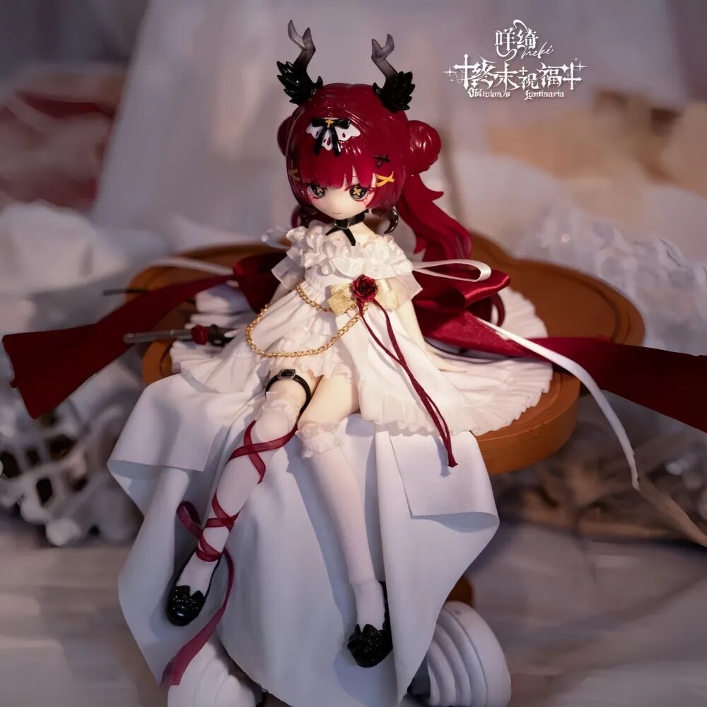 Подвижная кукла серии Meki Final Blessing 20 см полный набор для прически, одежды и аксессуаров