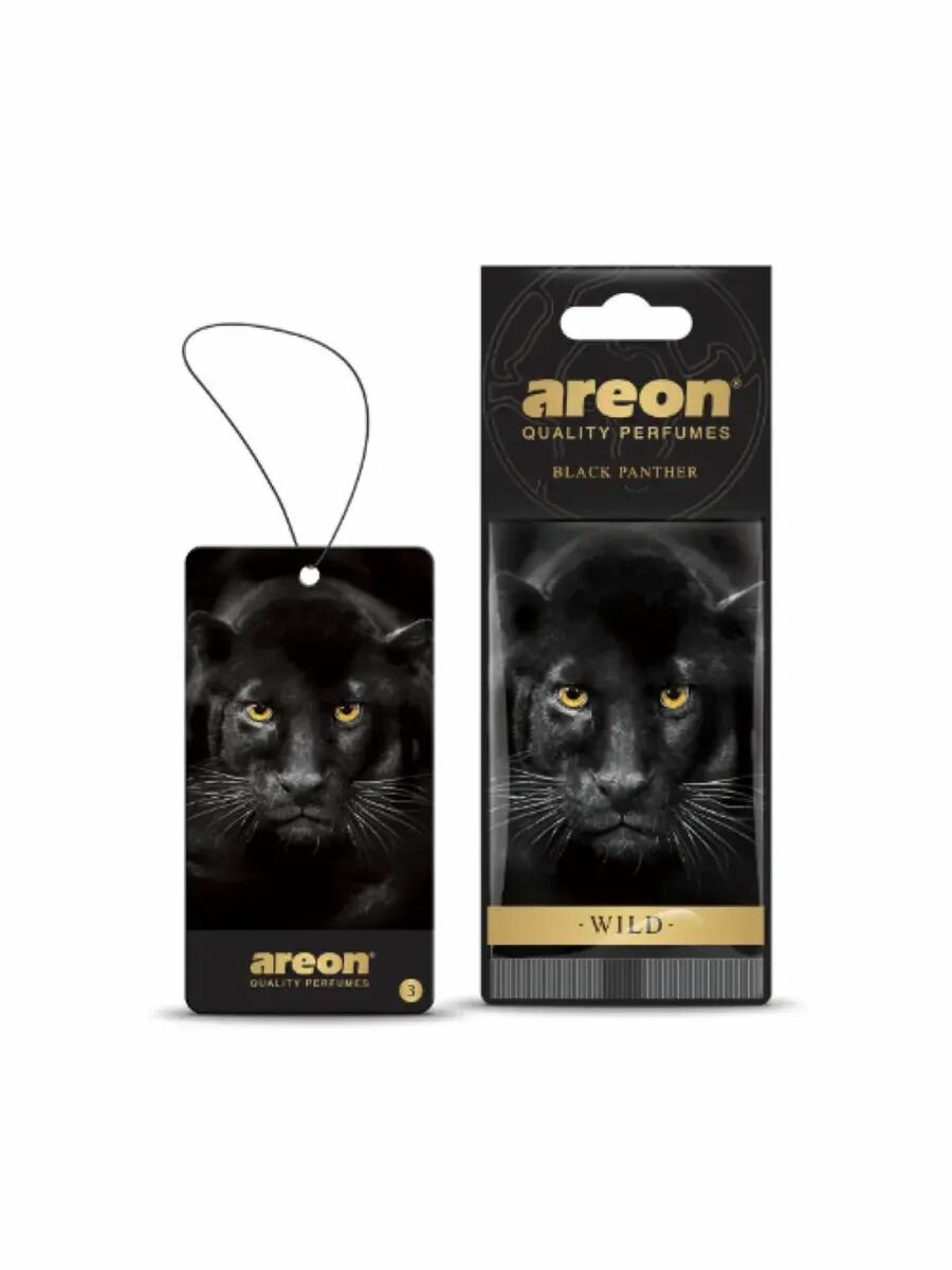 Ароматизатор для автомобиля "Areon" Black Panther, подвесной
