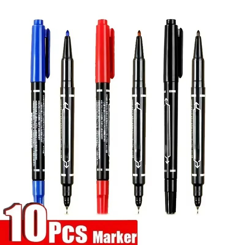 Маркеры для рисования, 10 шт. Черный, 10 Pcs Black Set — фото 1