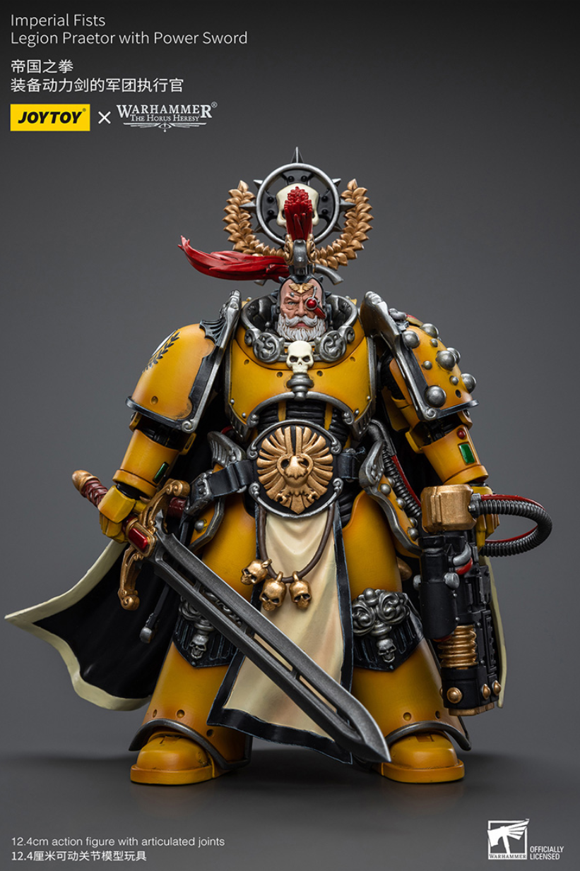 Эксклюзивная версия коллекционной фигурки JOYTOY Warhammer 40000, претор легиона Имперских Кулаков, оснащенный силовым мечом