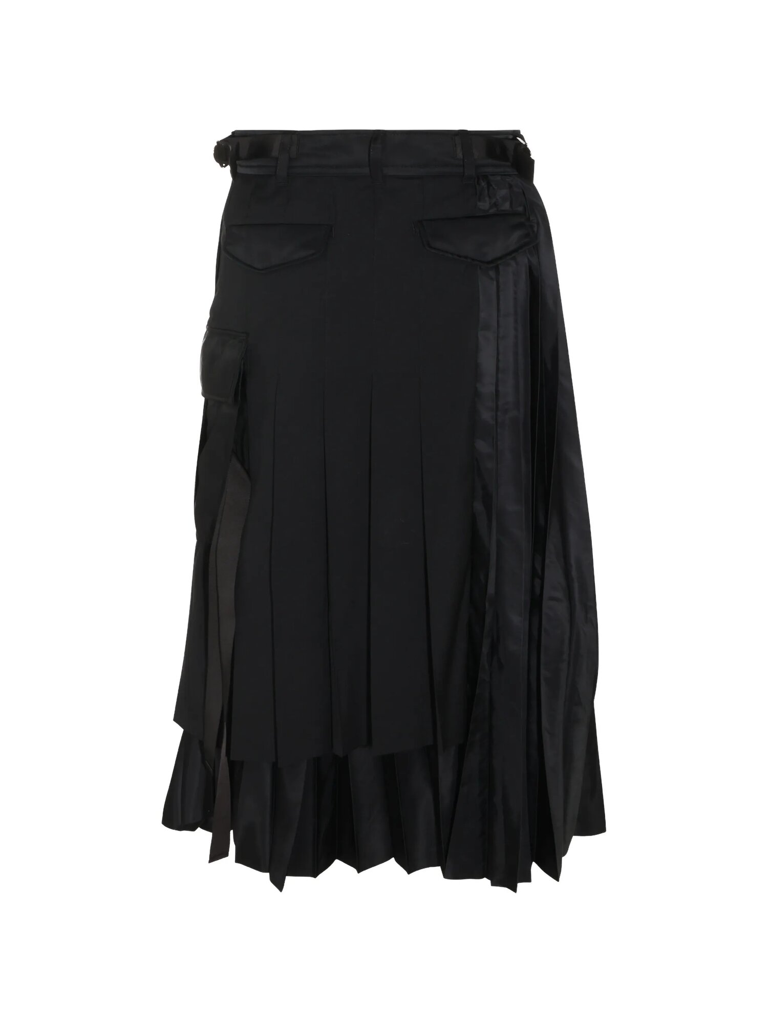 Юбка Sacai Pleated layered midi skirt, размер 44 — фото 1