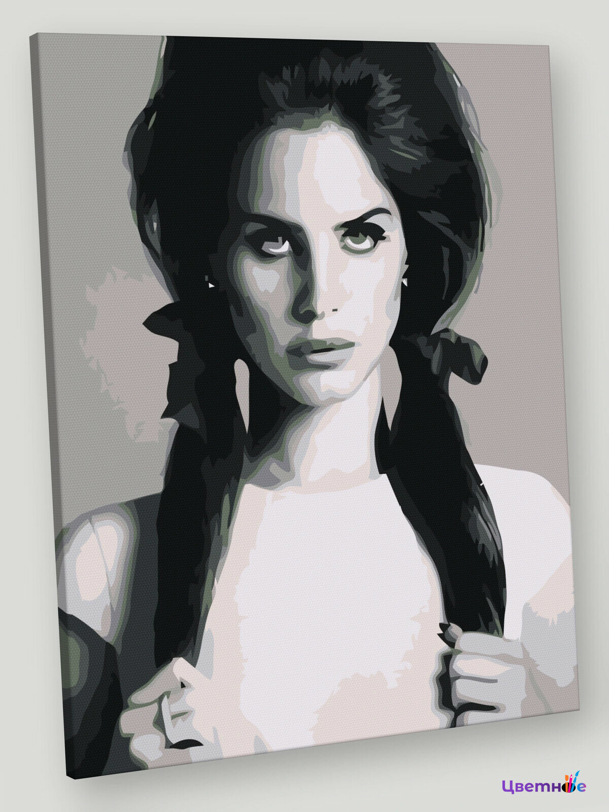 Картина по номерам на холсте с подрамником "Lana Del Rey Лана Дель Рей 1", Раскраска 40х50 см, Девушки Музыканты