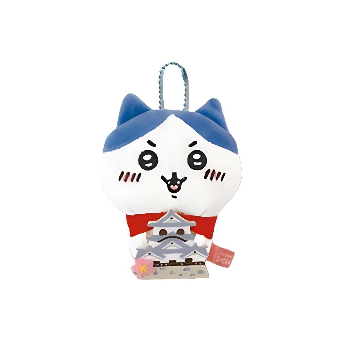 Chiikawa Hikone Castle Hachiware Plush Keychain 10 см