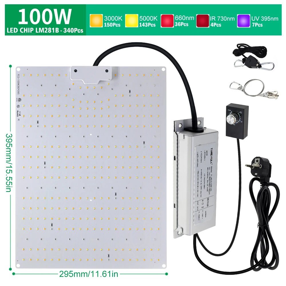 Фитолампа GRAXGROW LM281B 100/200 Вт 100W, UK