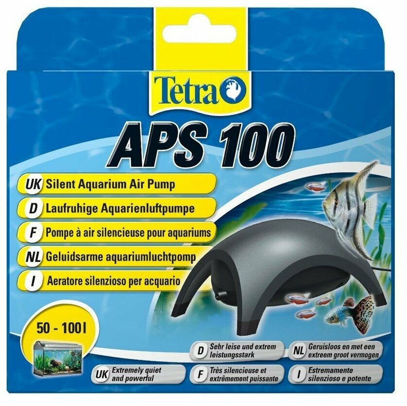 Tetra АРS-100 черный Компрессор одноканальный 100 л/ч (для аквариумов от 50 до 100 л)