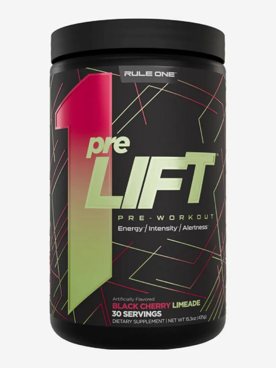 Предтренировочный комплекс PreLift, 30 порций Вишневый лимонад Rule 1 420 г Cherry Limeade