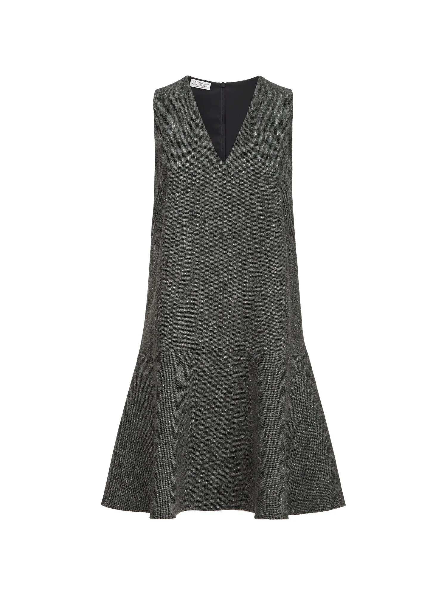 Платье Virgin-wool donegal mini dress with Monili