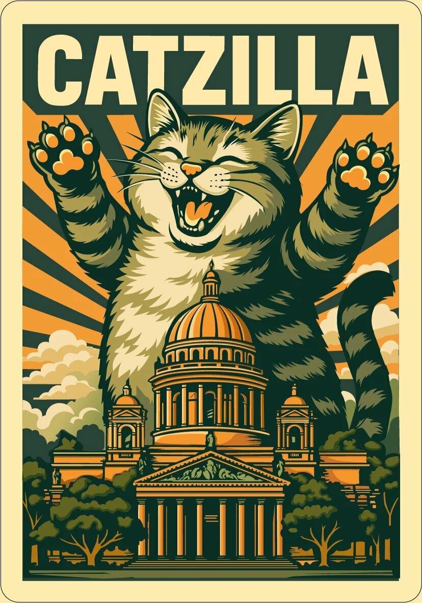 Магнит сокол (Falcon home) «Catzilla»
