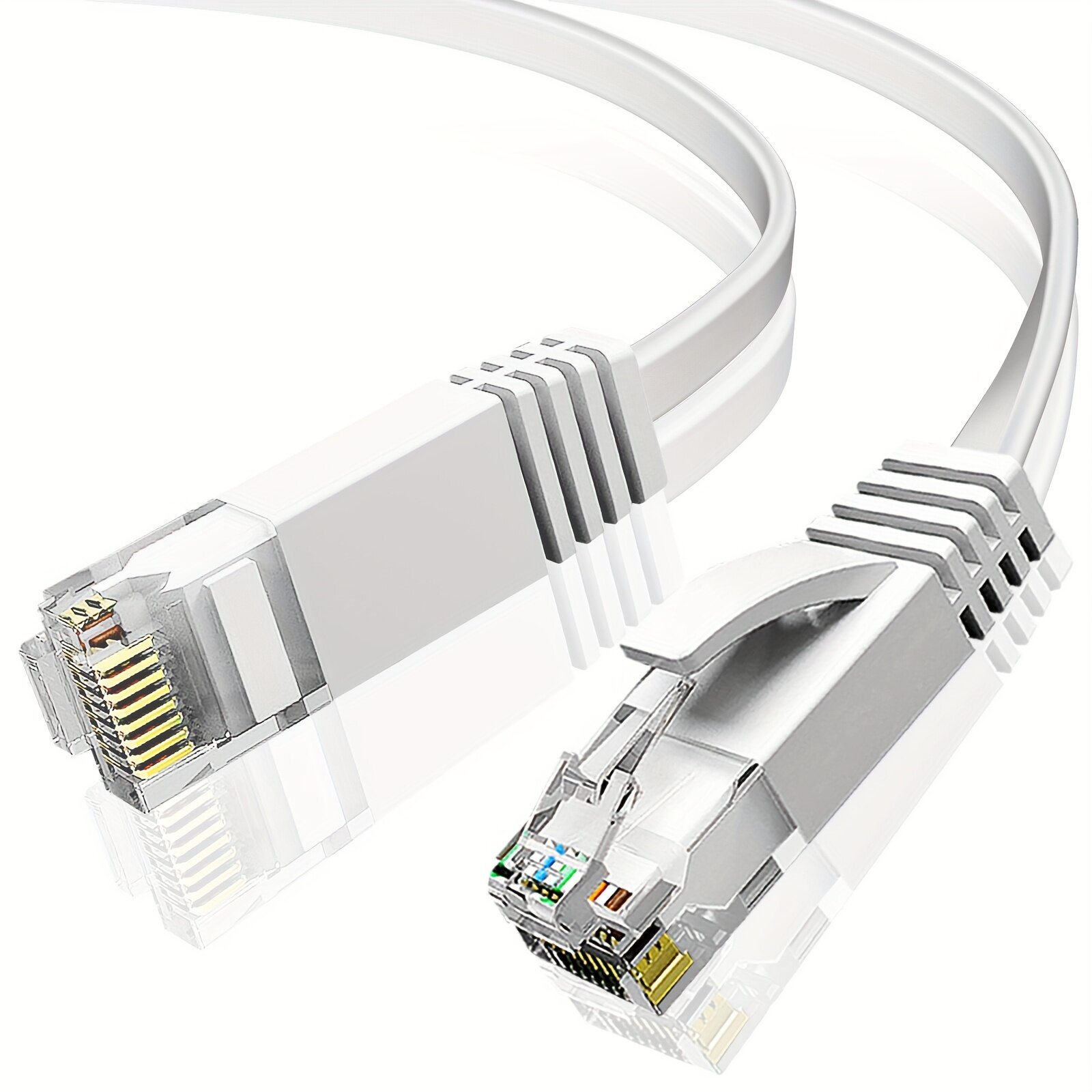 Патч-корд Cat6 плоский 1 Гбит/с 250 МГц UTP, длина 1.6 фута (0.5 м)