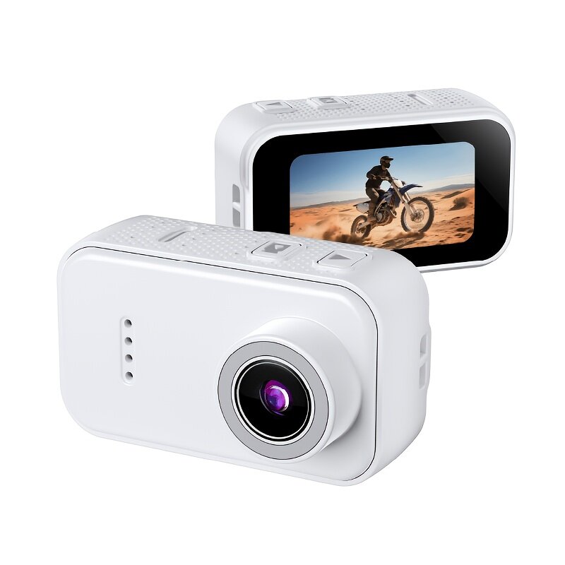 Мини-камера для тела "Thumb Action Cam" маленького размера, устанавливается в любом месте, беспроводная запись POV, для путешествий, велоспорта, спорта, домашних животных и активного отдыха, белый