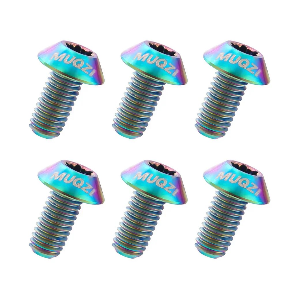 MUQZI Титановые болты ротора MTB, 6 шт, Цвет: 6PCS Color