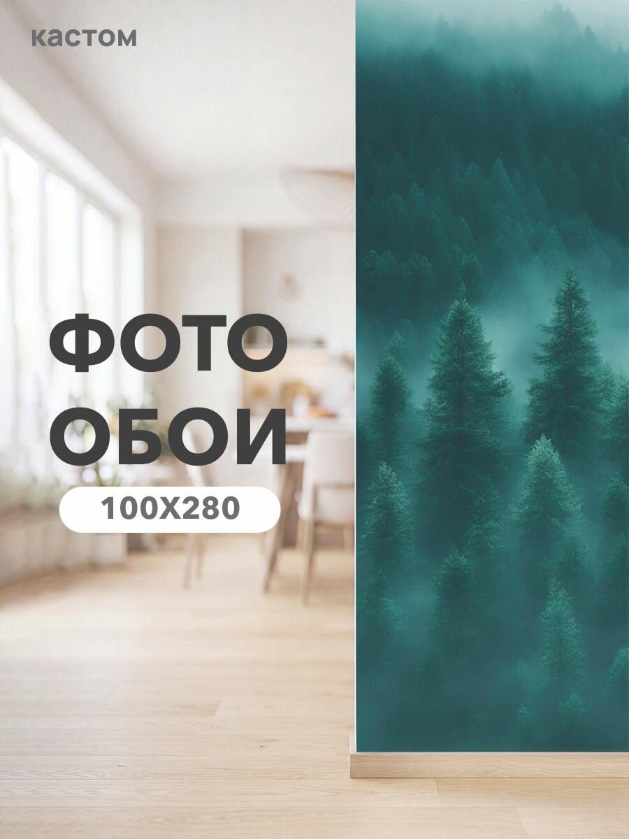 Фотообои на стену флизелиновые 3d Лес 100х270 см