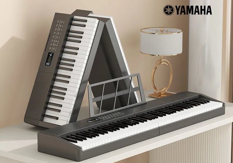 Цифровое пианино Yamaha 88 клавиш складное портативное для начинающих и дома - рулонная клавиатура для практики