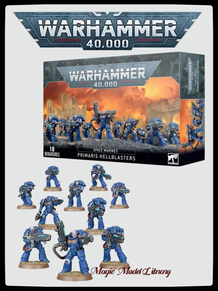 Фигурки Warhammer 40k - Space Marines: Primaris Hellblaster Squad, Brand new boxed