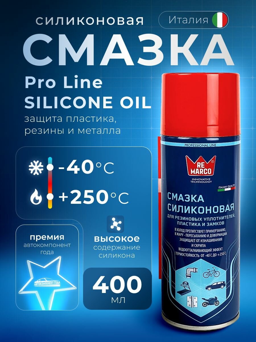 Силиконовая смазка для авто Re Marco, 400 мл