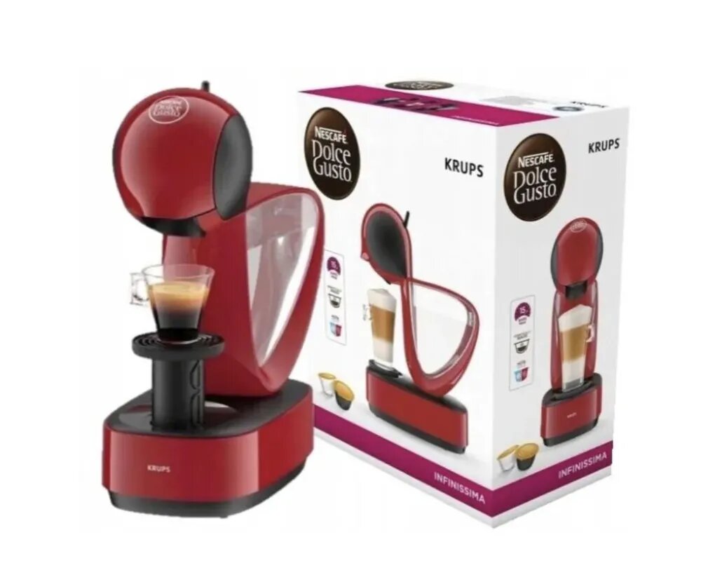 Nescafe Dolce Gusto Капсульная кофемашина MIMI/155, коричневый, красный