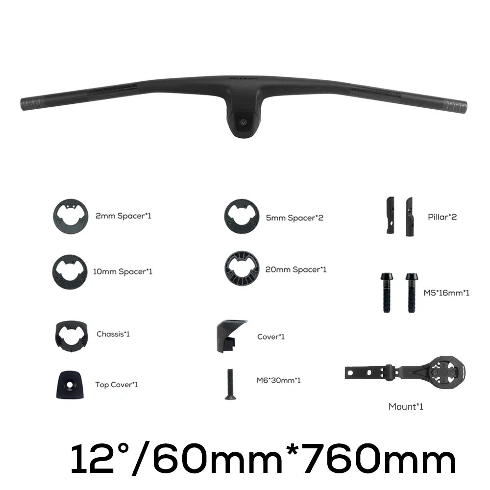 SYNCROS FRASER IC SL XC Руль MTB Углеродный 60mmx760mm -12degree