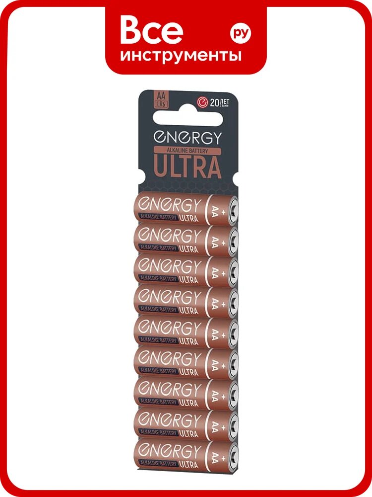 Алкалиновая батарейка ENERGY ultra lr6/10ks (аа) 10шт 107046