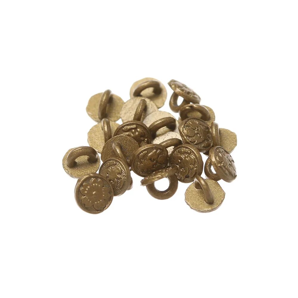 Металлические пуговицы Gold Lion, 4 мм, 40 шт