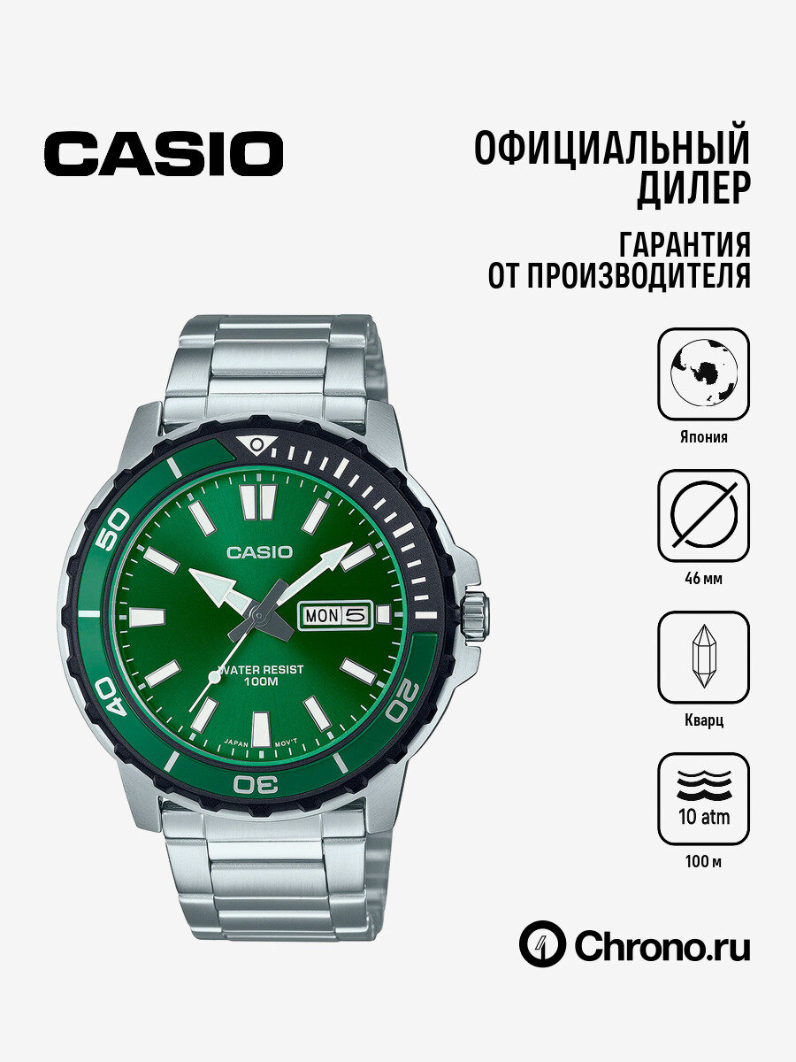 CASIO Collection Men, зеленый,