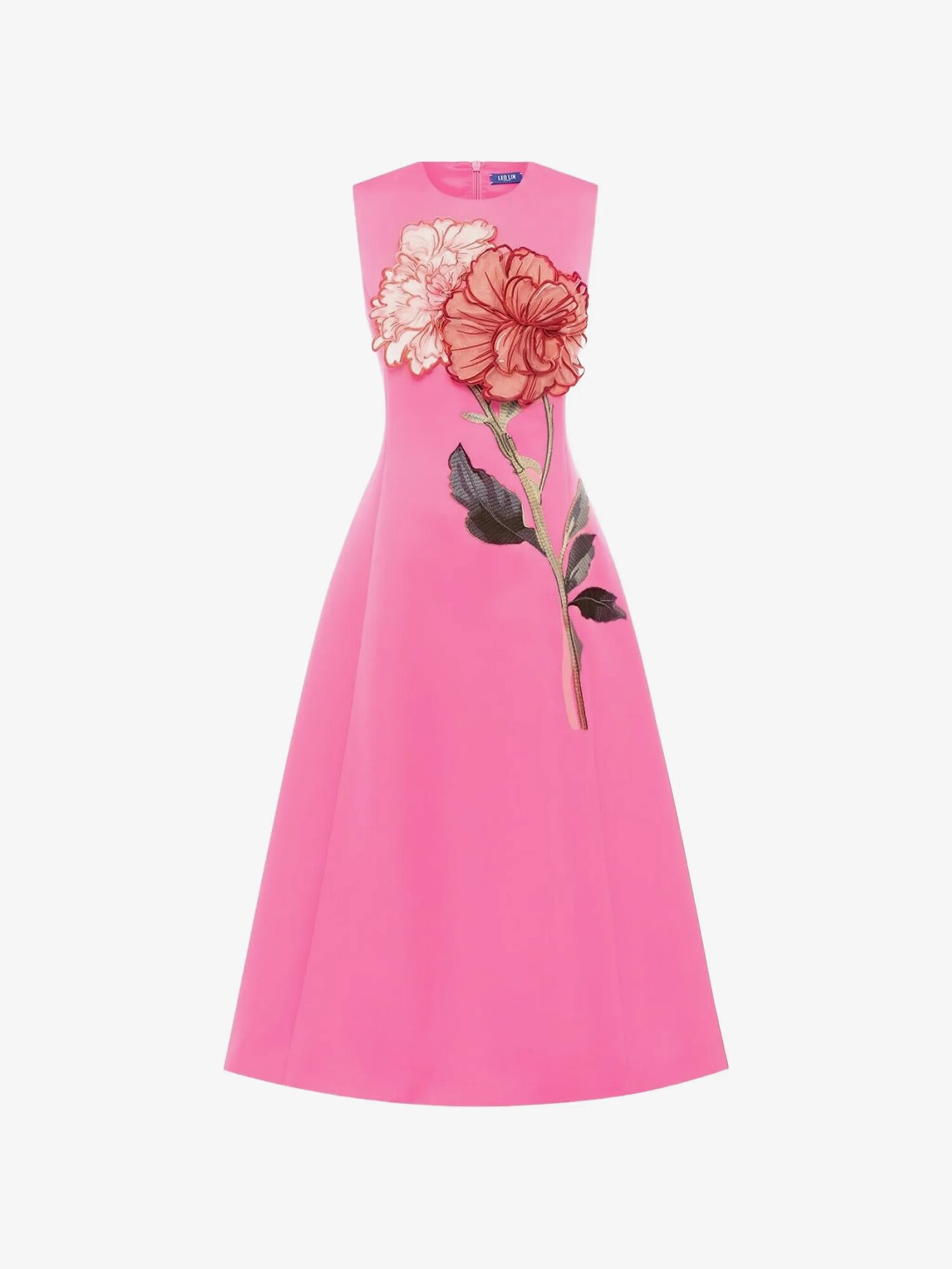 Платье Cleo floral-appliqué midi dress