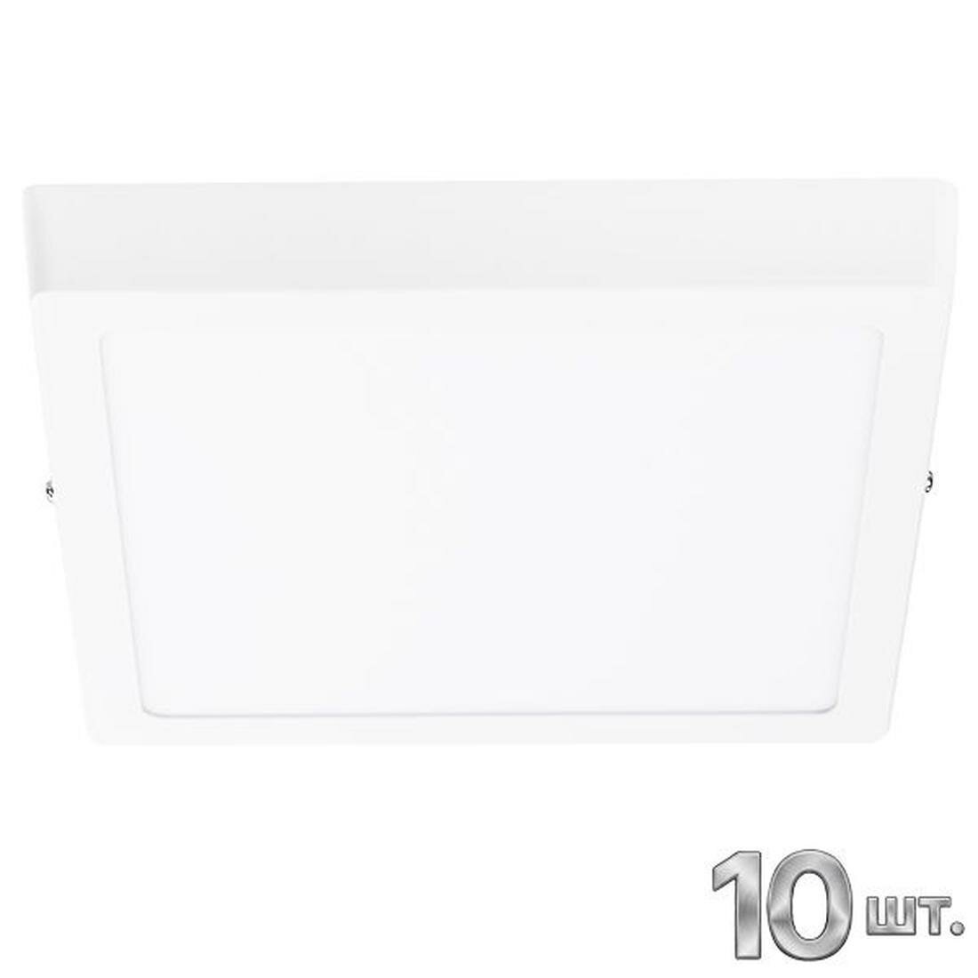 Светильник потолочный светодиодный накладной Lightstar ZOCCO 324184, 4000K, 18W, квадратный, белый, комплект 10 шт.