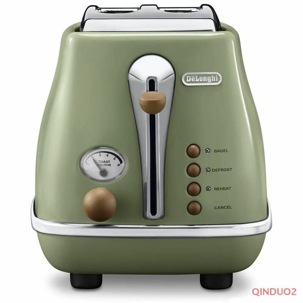 DeLonghi Тостер CTO 2003_2361211243-HUCE9UN 900 Вт тостов - 2, темно-зеленый