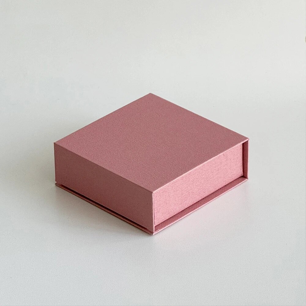 Магнитные коробочки для украшений 10/20/50/100 шт. Розовый, Dark Pink no logo, 10Pcs 10x10x3.5cm