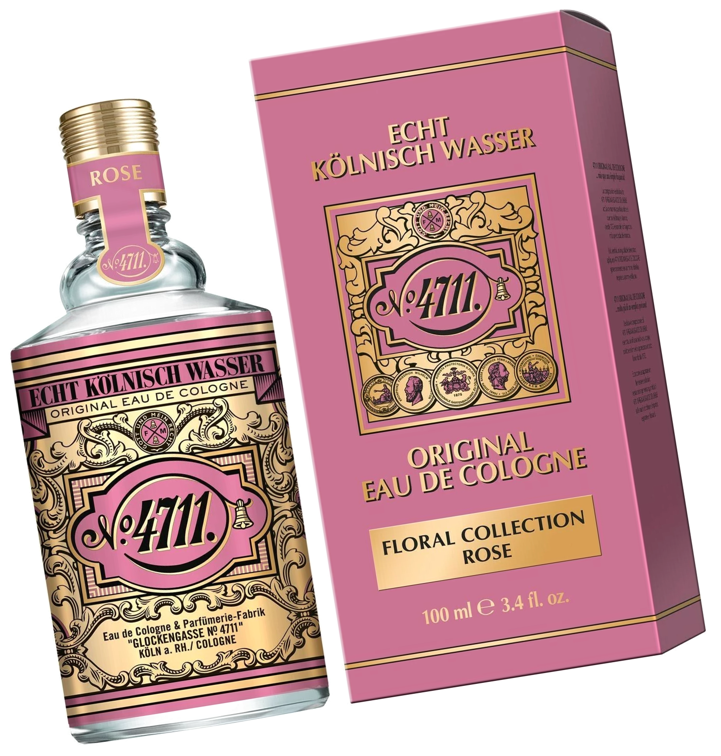 4711 Rose Eau De Cologne - Розовый одеколон для женщин и мужчин 100 мл